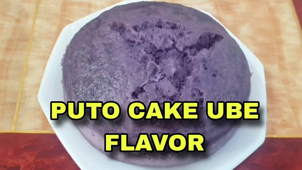 Condensed Milk Puto Cake, Ube Flavor - YouTube