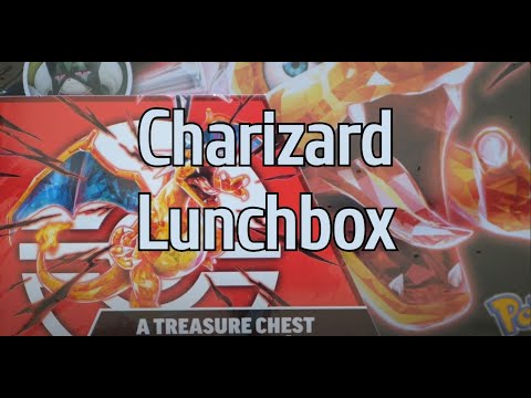 Opening the Charizard Treasure Chest Lunch Box - YouTube