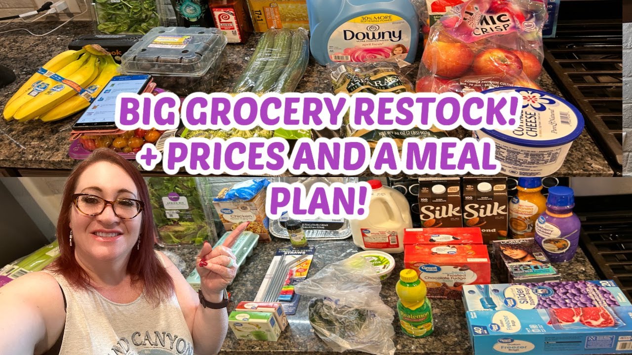 ONE WEEK GROCERY HAUL AND MEAL PLAN | GROCERY HAUL WITH PRICES AND MEAL ...