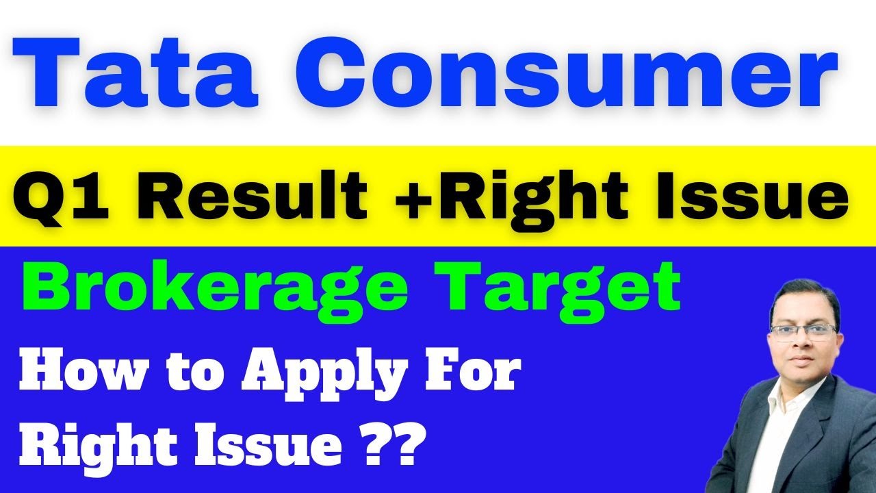 Tata consumer share news I Tata consumer RIGHT ISSUE I Tata Consumer I ...