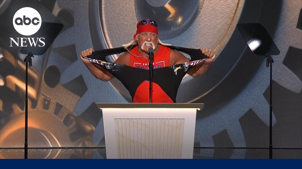 Hulk Hogan rips shirt off at RNC during rousing speech about Trump ...