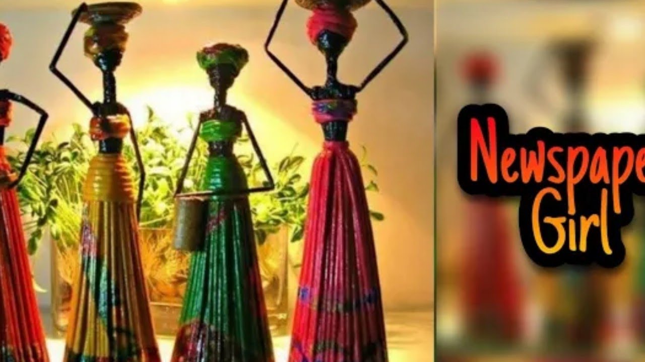 HOW TO CRAFT AN AFRICAN WOMAN //DIY// PAPER CRAFT//Art by Adiyo - YouTube
