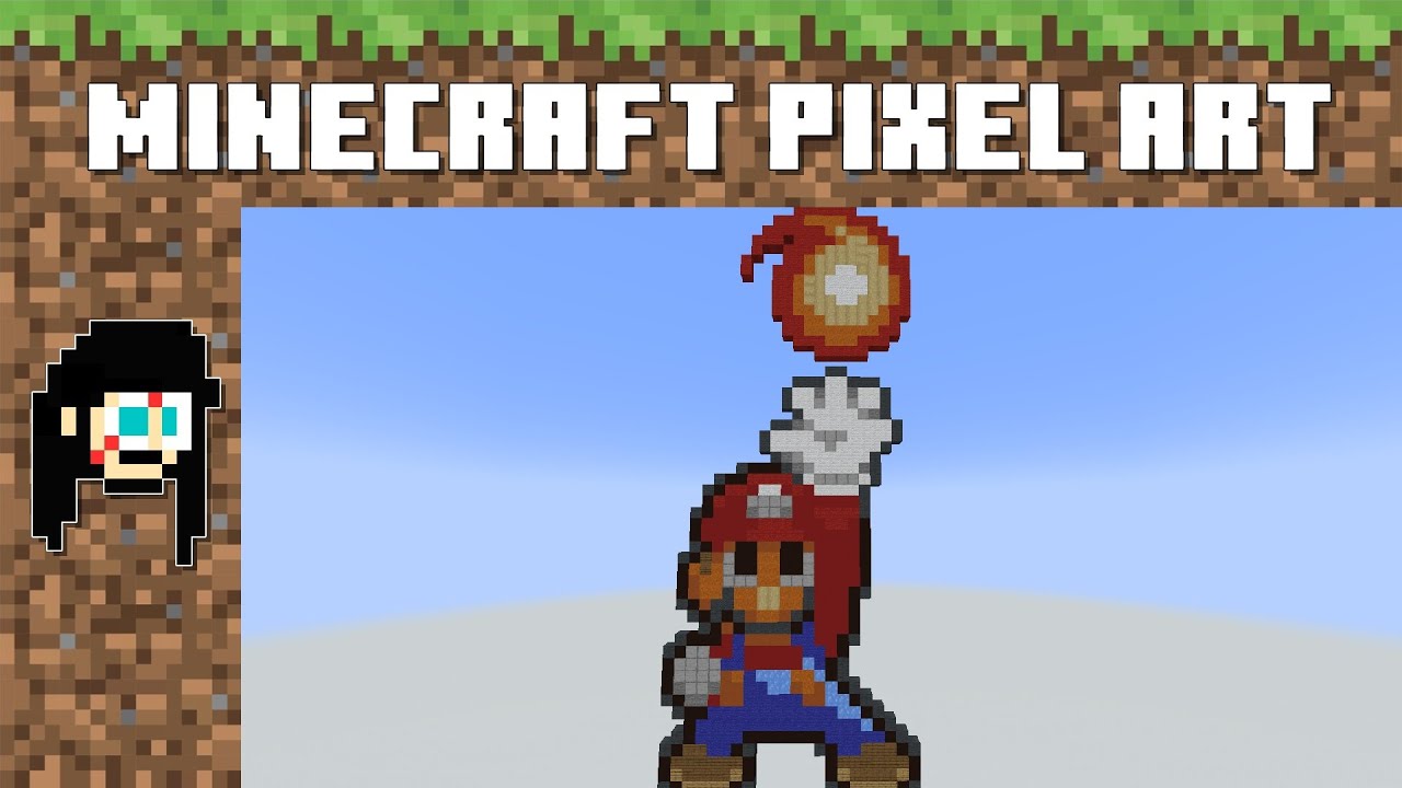 Minecraft Pixel Art Mario And Luigi