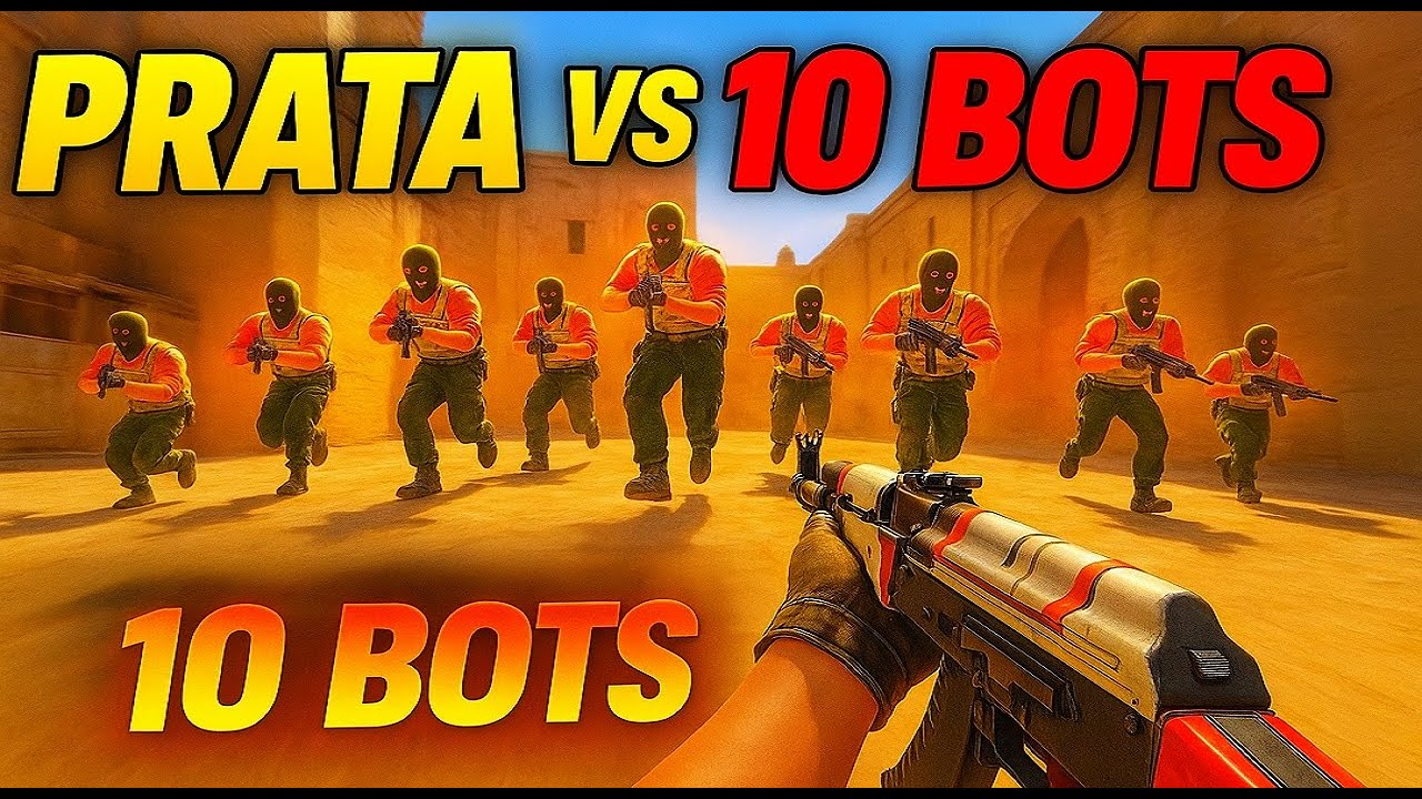🔥 “1 PRATA CONTRA 10 BOTS no CS2! Será que dá pra ganhar - YouTube