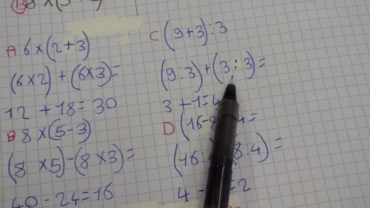 proprietà distributiva 2B 28 settembre 2016 - YouTube