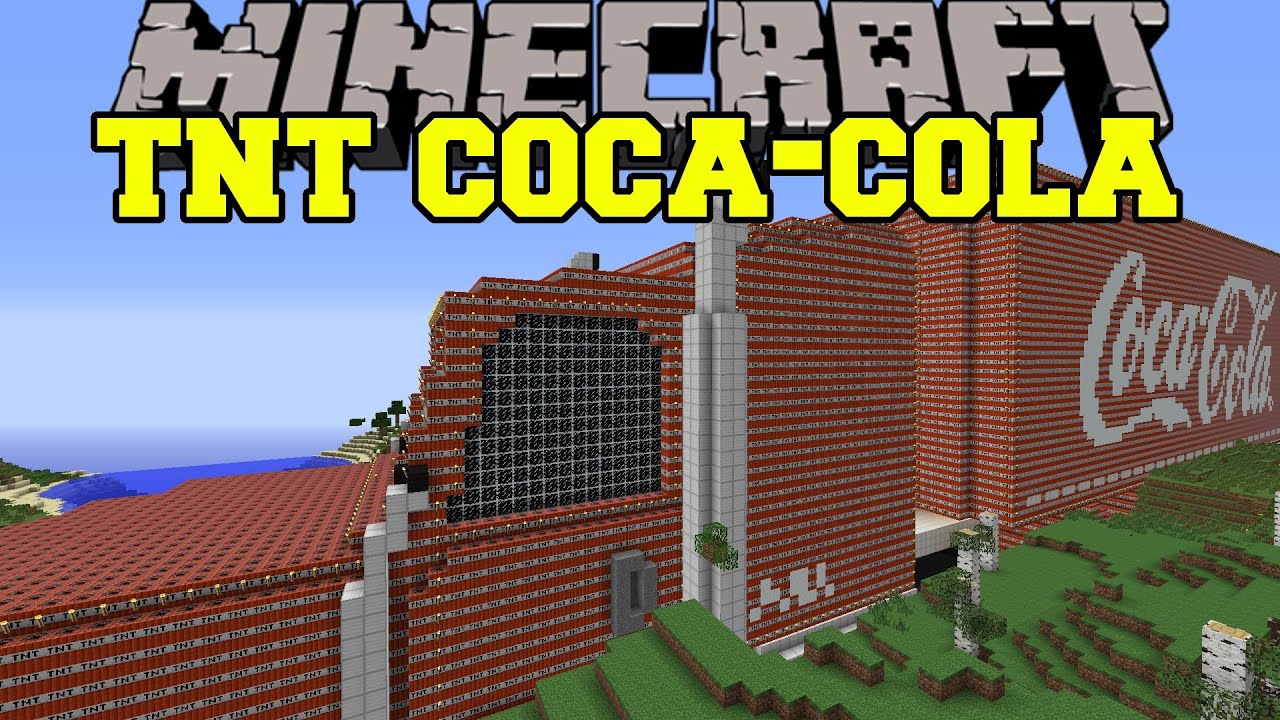 Minecraft: HUGE COCA-COLA TRUCK VS TNT - Build Creation - Map - YouTube