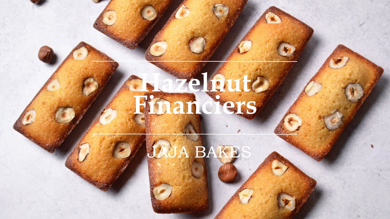 Hazelnut Financiers | Mini French Hazelnut Cakes | Jaja Bakes - YouTube