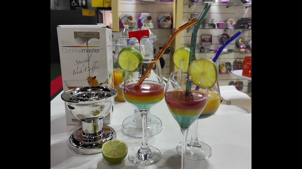 Mali's | Réaliser un cocktail à étages avec Cocktailmaster - YouTube