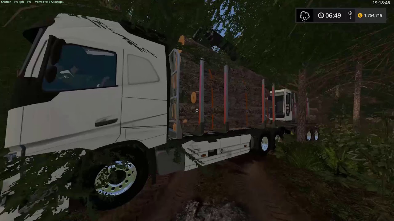 FS17 | Forestry On Stappenbach| Log Truck + Log Trailer | Timelapse ...