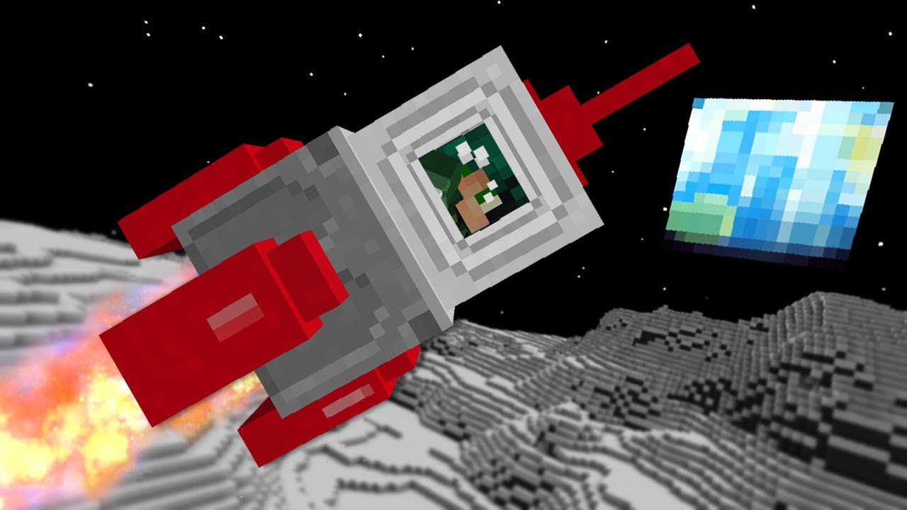SULLA LUNA e NELLO SPAZIO in MINECRAFT MOD - YouTube