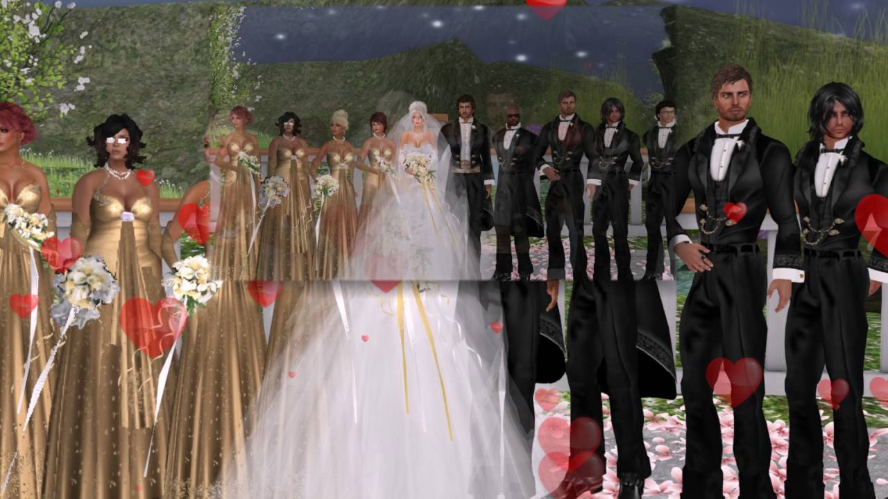 Rosalie and Barrt's Second Life wedding - YouTube