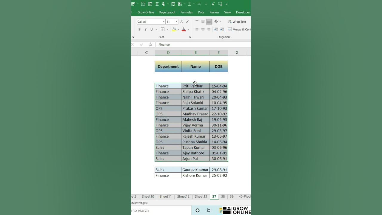 MS Excel Tricks & Tips 2021 - Move Data Without Cut Copy and Paste (Video 37), #Shorts - YouTube