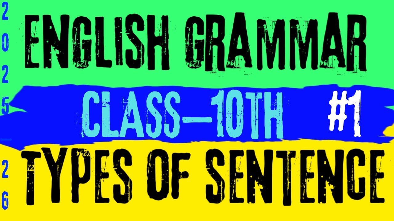 Types Of Sentence || English Grammar||Class 10th||Target batch 2025–26 ...