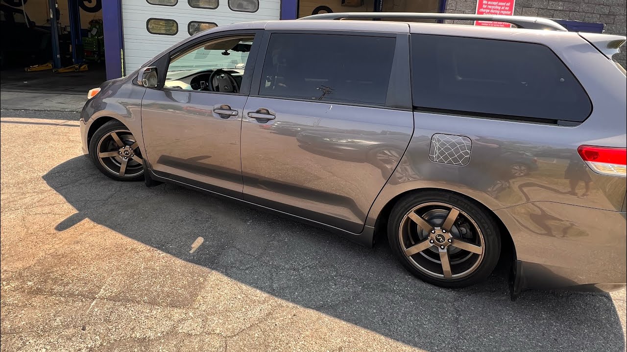 2012 Toyota Sienna Lowered on Coilovers. - YouTube