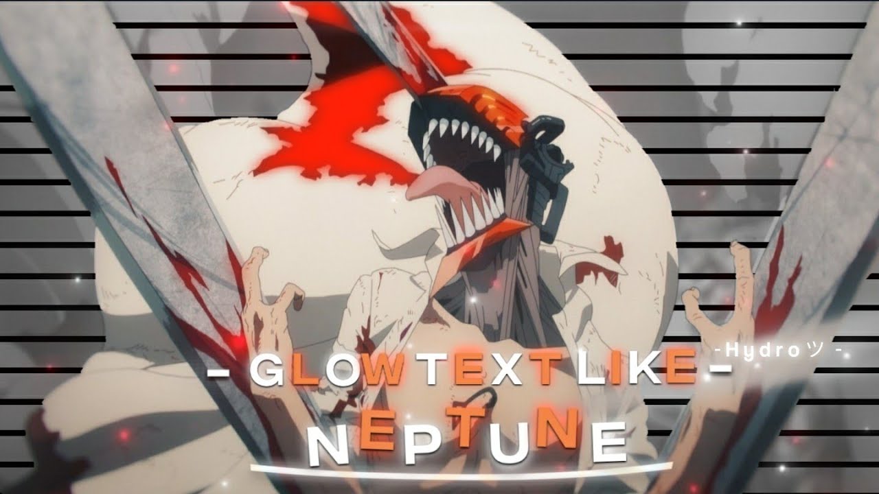 Alight motion Glow Text Tutorial Like Neptune - YouTube