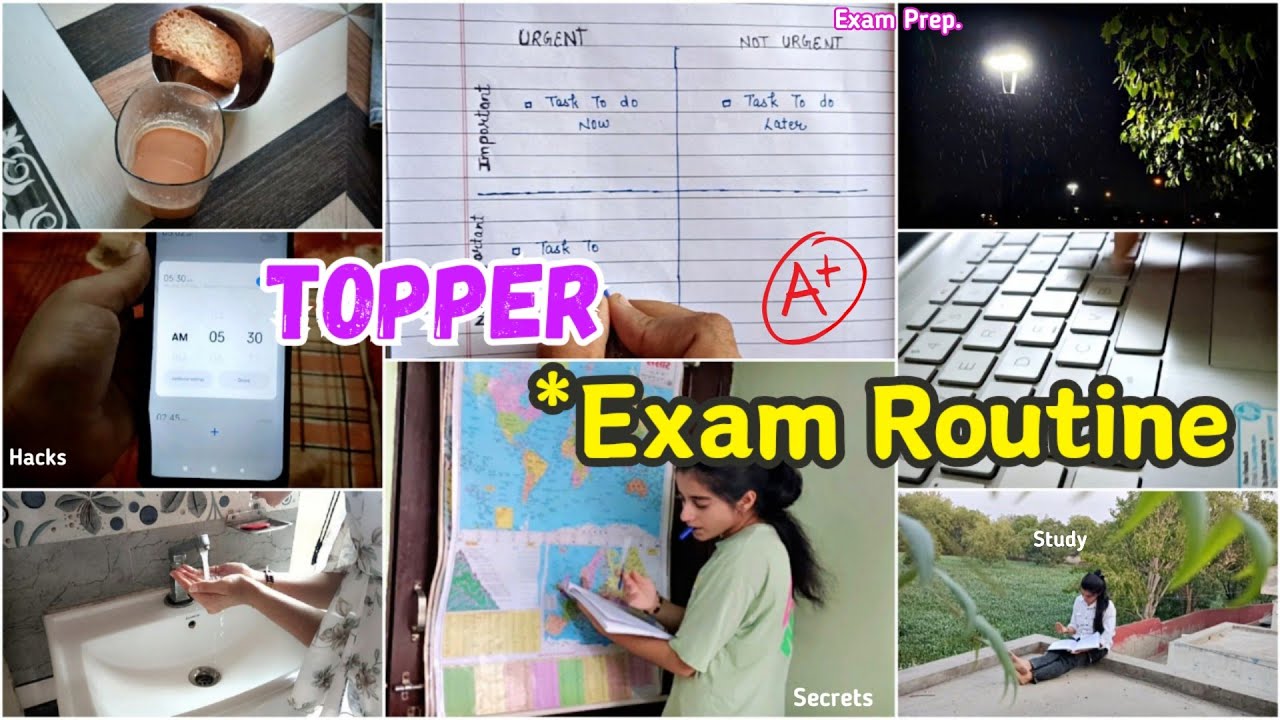 EXAM PREPARATION DAY ROUTINE #school - YouTube