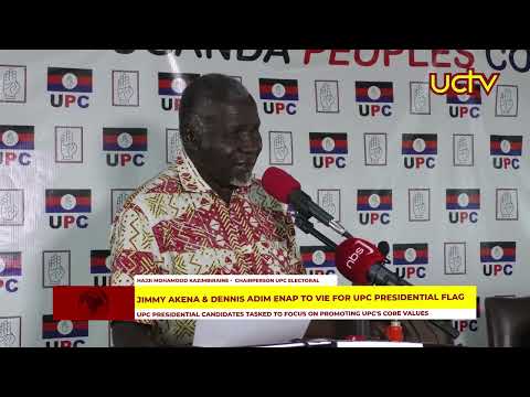 Jimmy Akena & Dennis Adim Enap to vie for UPC Presidential Flag - YouTube