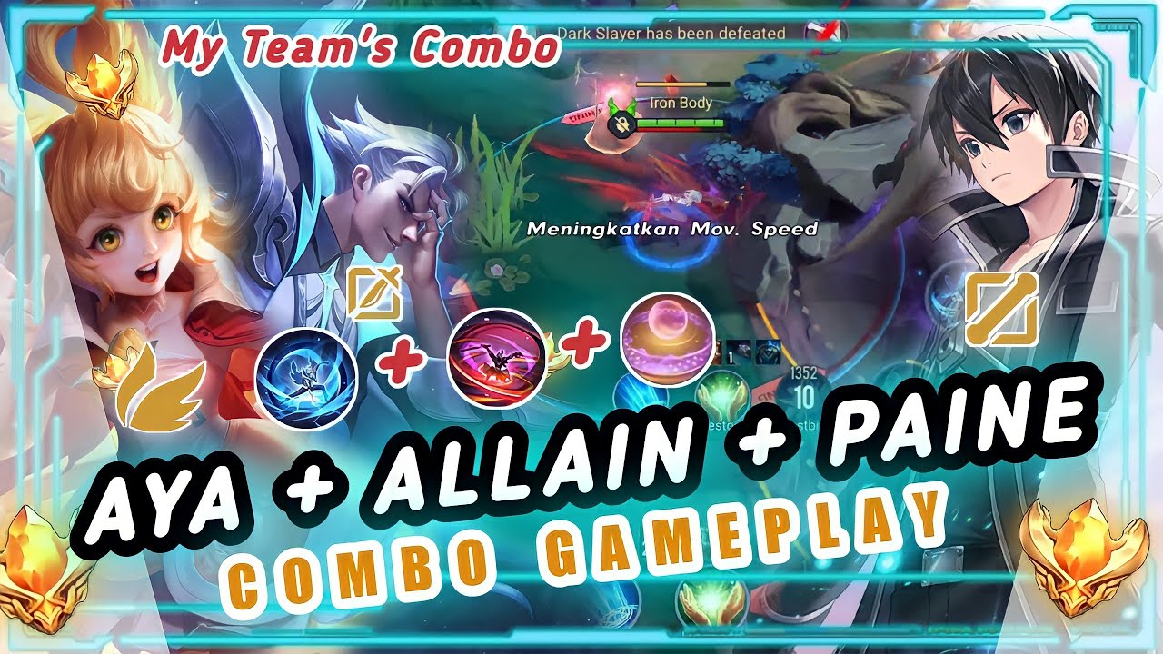 Aya Allain Paine Combo Gameplay | AOV Combo - ARENA OF VALOR - YouTube
