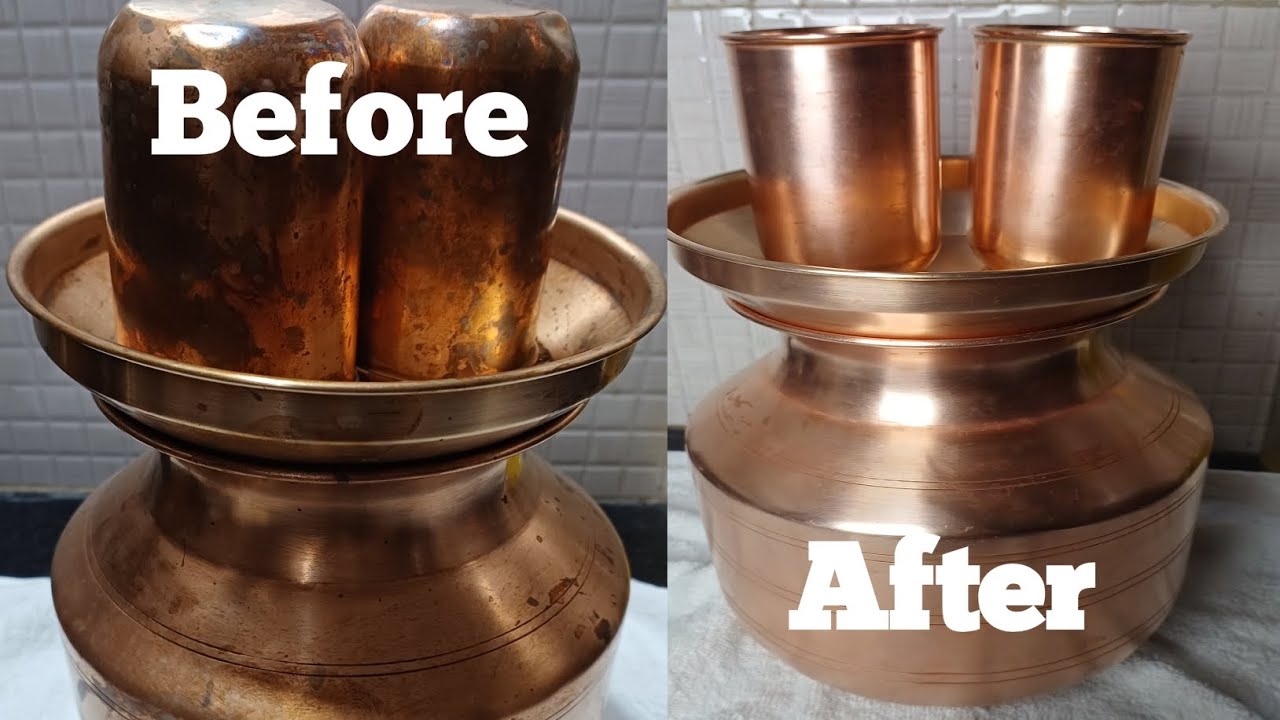 How to Clean Copper Items//Copper Items cleaning in easy way//Copper ...