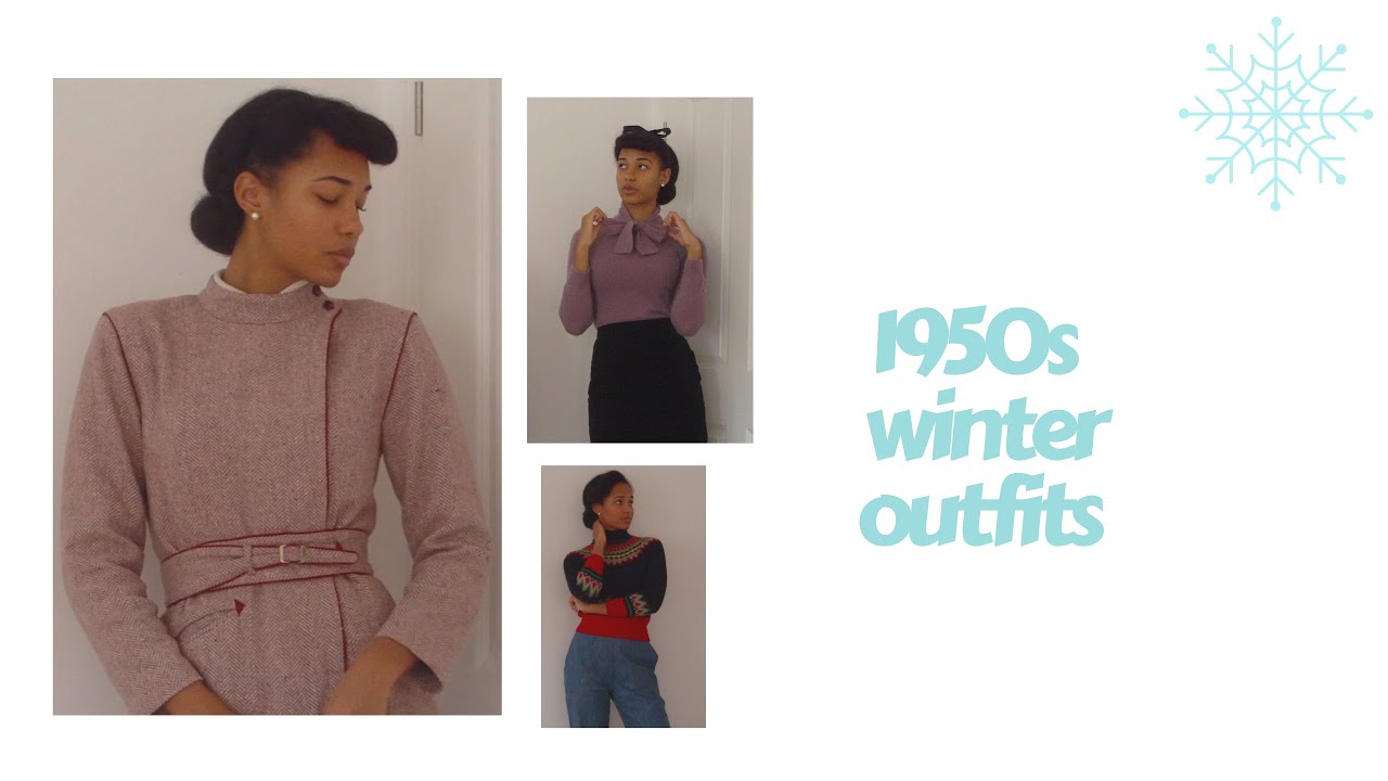 1950s winter outfits ️ - YouTube