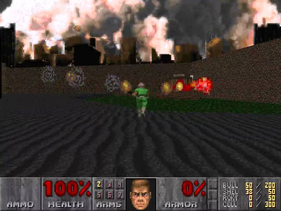 Revenant missile 'orbits' a player in Doom II - YouTube