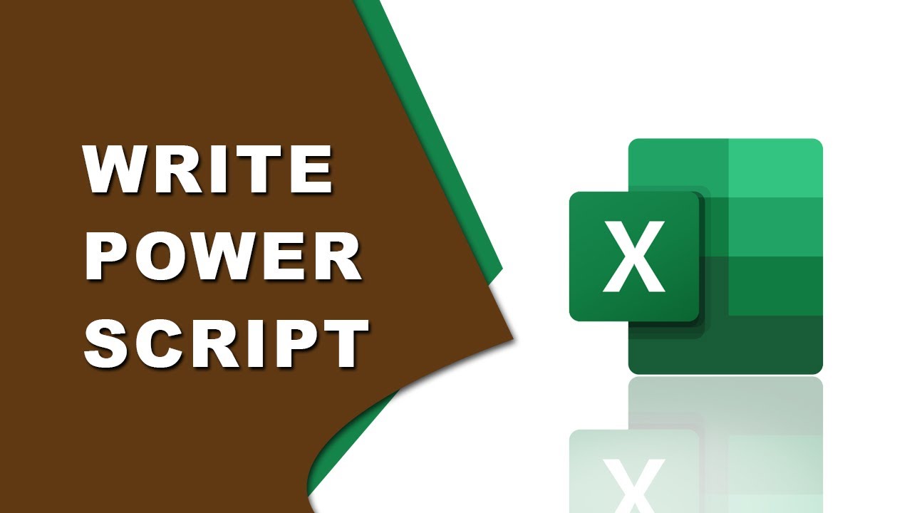 How to write power script in Excel - YouTube