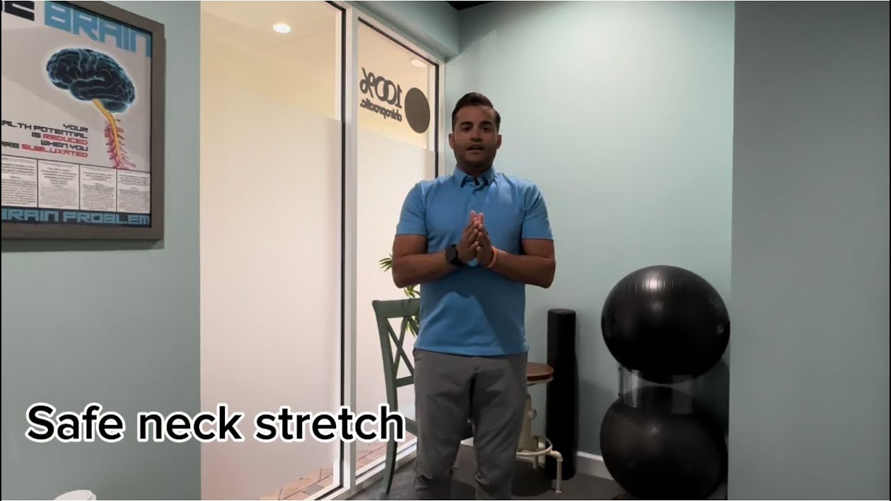 Safe Neck Stretch - YouTube