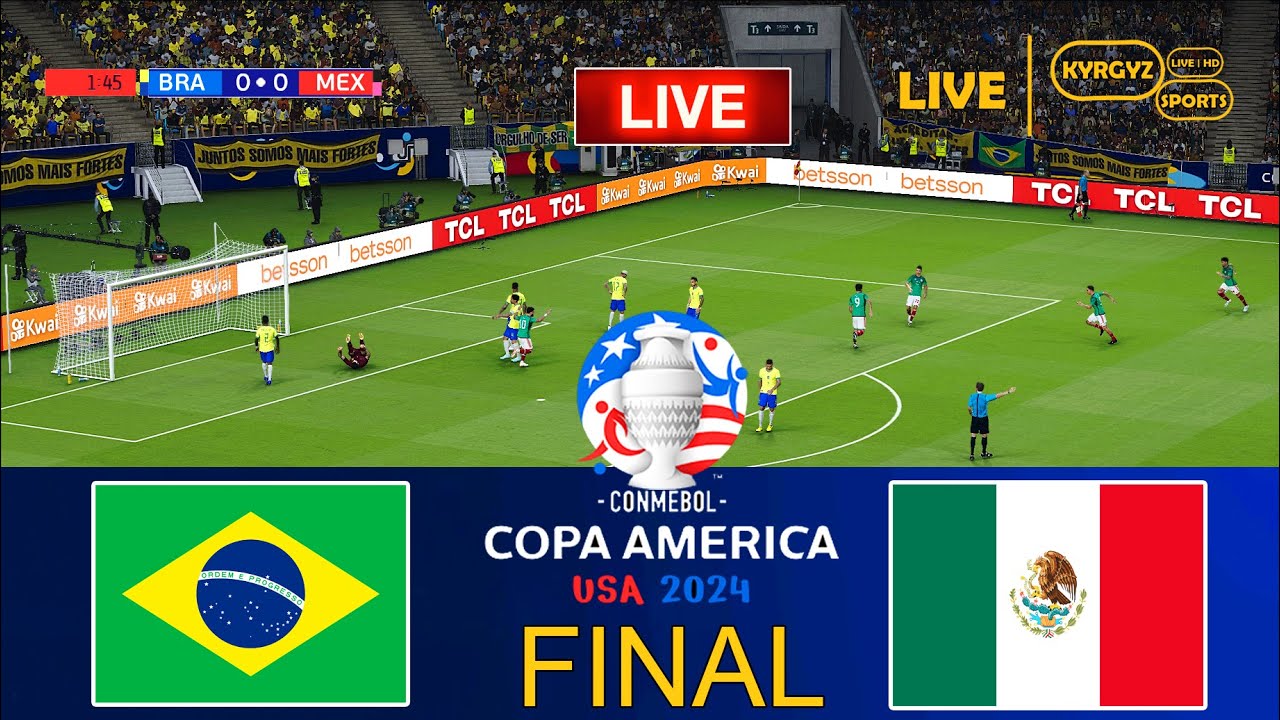 BRAZIL vs MEXICO - Final Copa America 2024 | Full Match All Goals ...