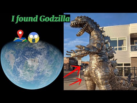 Godzilla in real life on google earth 🦖😳🤯 - YouTube