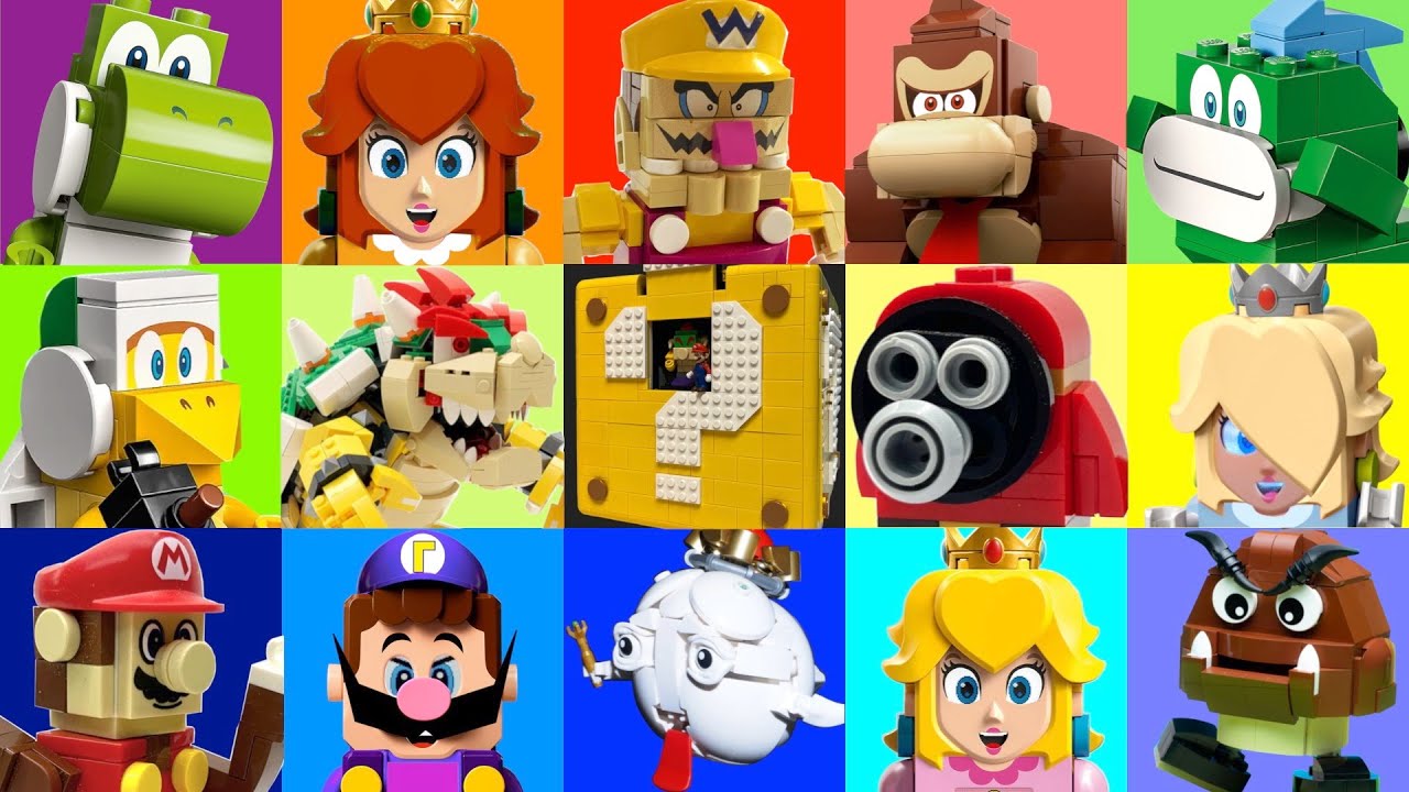 Can Mario Find all the Lego Characters in The Party Dice Block? - YouTube