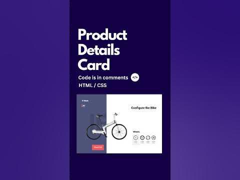 Product Card HTML/CSS #shorts - YouTube