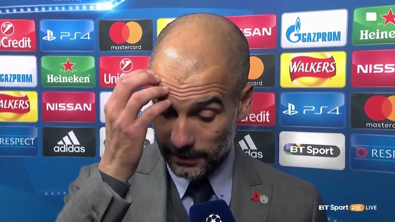Manchester City 3 - 1 Barcelona - Pep Guardiola Post-Match Interview ...