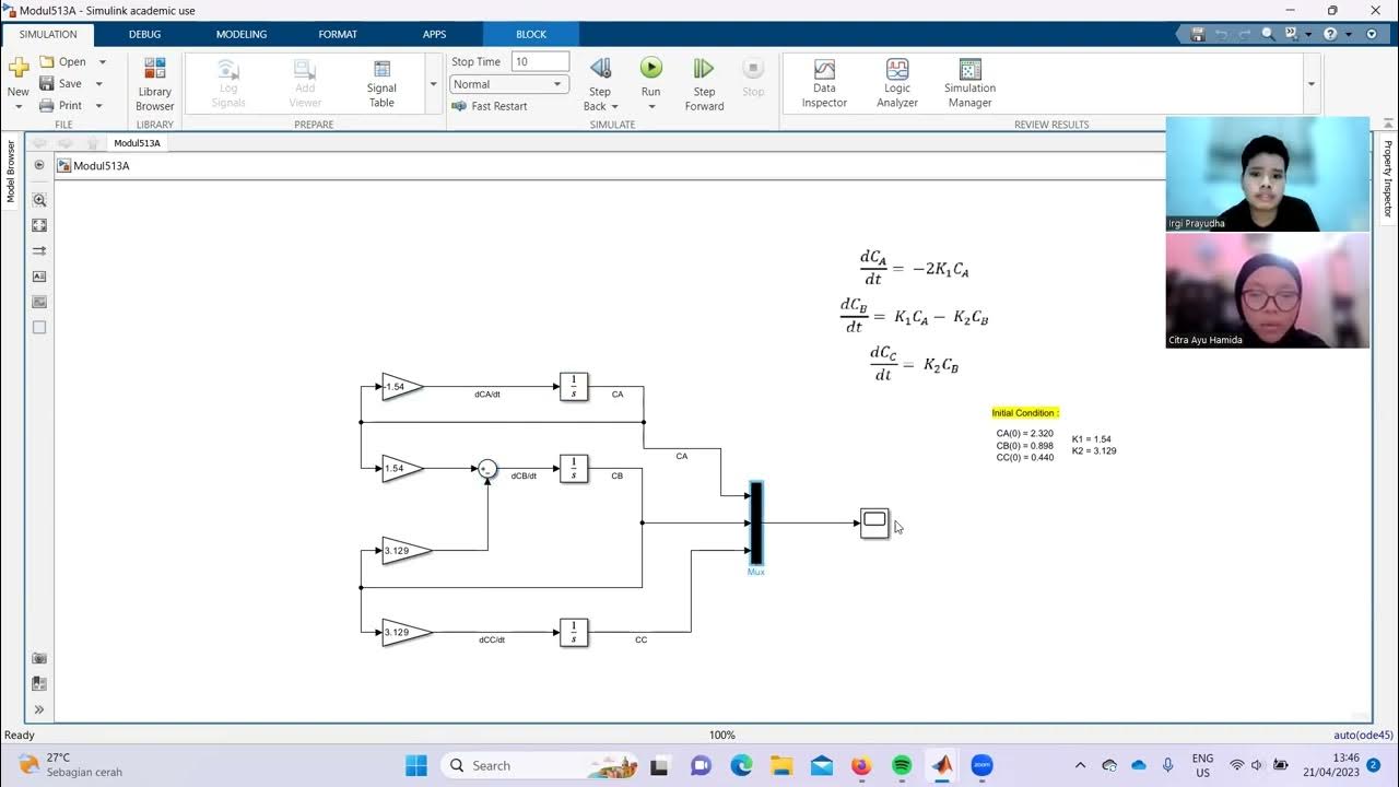 13A 033 054 Modul 5 Reaksi Multiple Dalam Reaktor Batch - YouTube