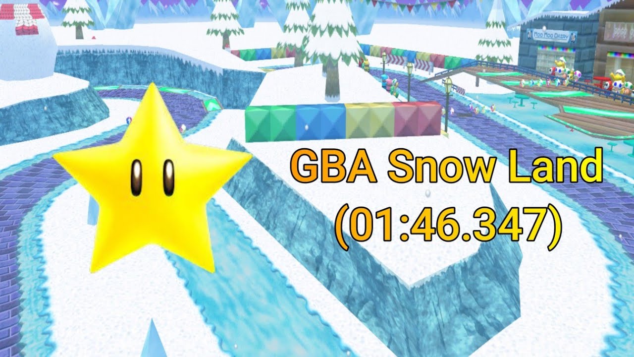 Mario Kart Wii CTGP - GBA Snow Land (Gold Star) (01:46.347) - YouTube