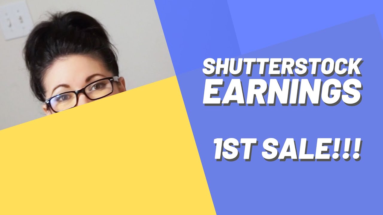 Shutterstock Contributor Earnings - First Sale!!! - YouTube