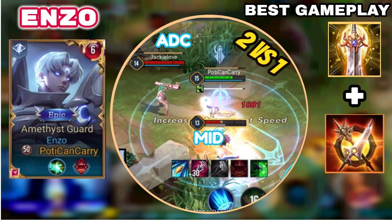 BEST ENZO GAMEPLAY !! (SS RANK) - YouTube