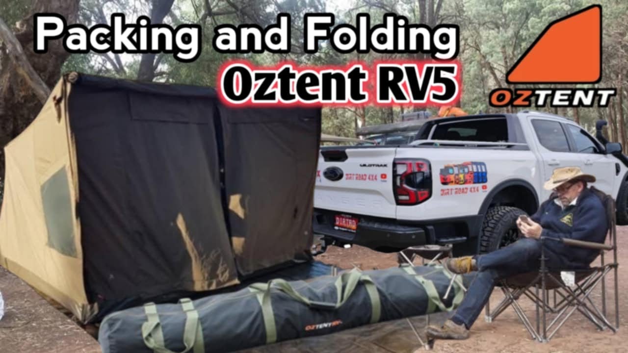 OZTENT RV5, Fold down and Pack up, How to transport the tent on a ...
