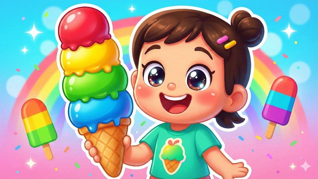 Helados de Colores 🍦🌈 | Aprende los Colores | Canción Infantil en ...