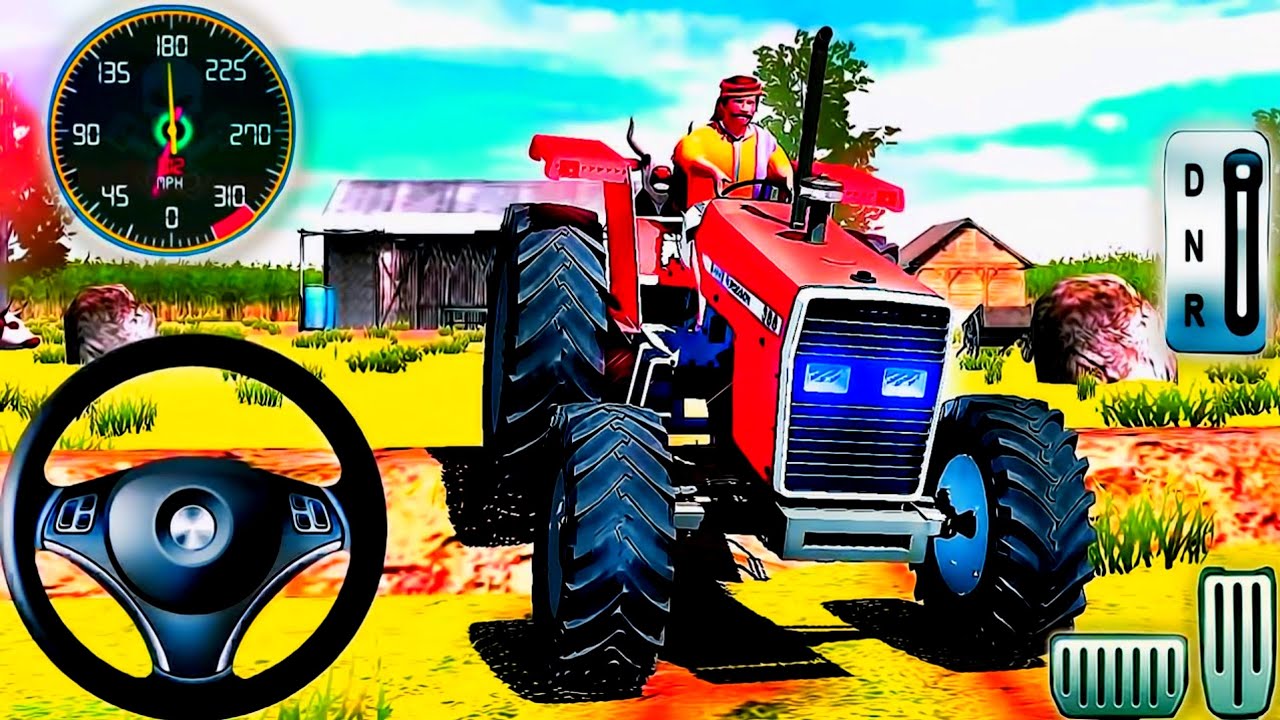 indian tractor game 3D ||racing car driving||Android game play - YouTube