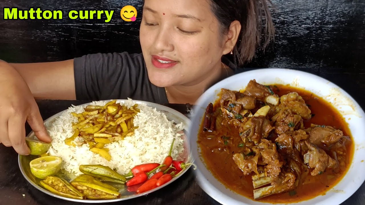 Fatty Oily Mutton curry eating show 🤤 - YouTube