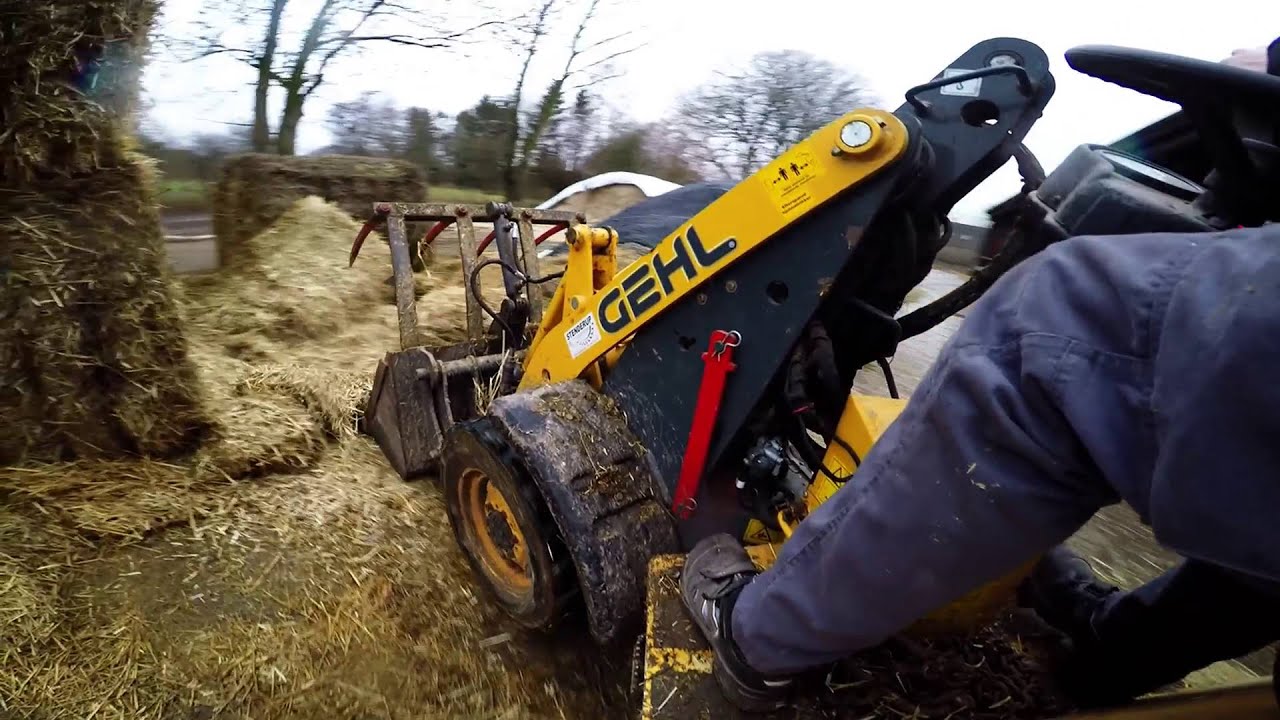 [GoPro] Straw - Gehl 140 miniloader Danish Agriculture 2016 - YouTube
