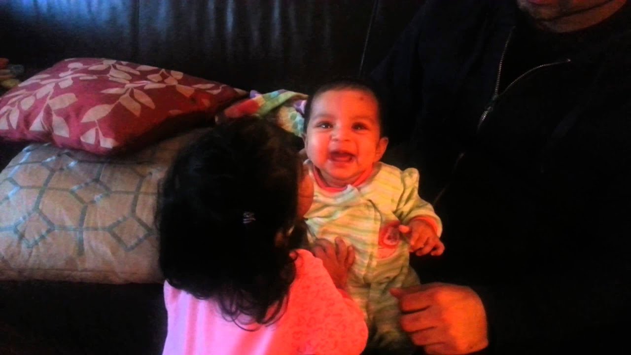 Maya making Jazzy laugh - YouTube