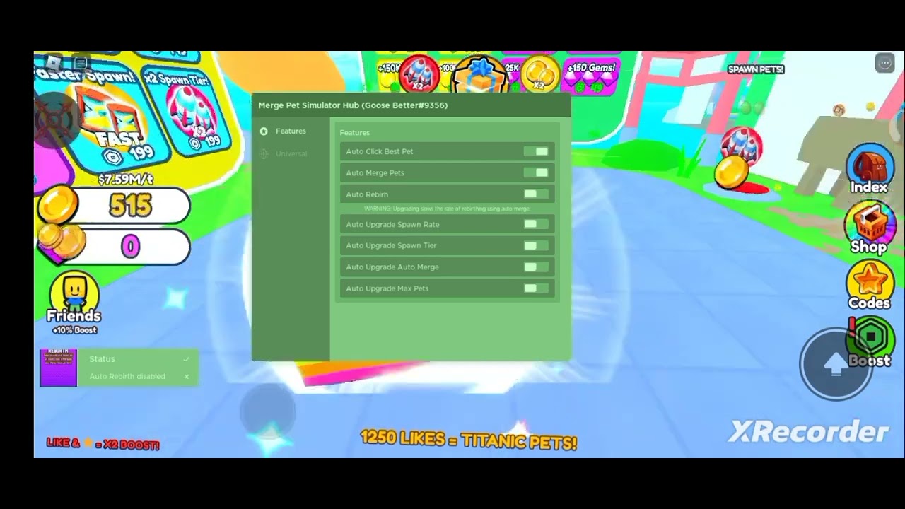 script Merge Pet Simulator: Auto Merge - YouTube