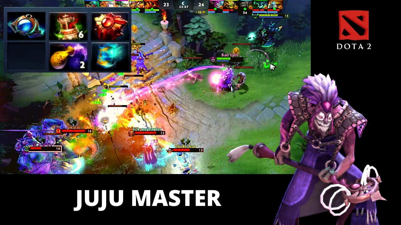 Bad Eyes DAZZLE - Dota 2 Gameplay | JUJU MASTER [Watch & Learn] - YouTube