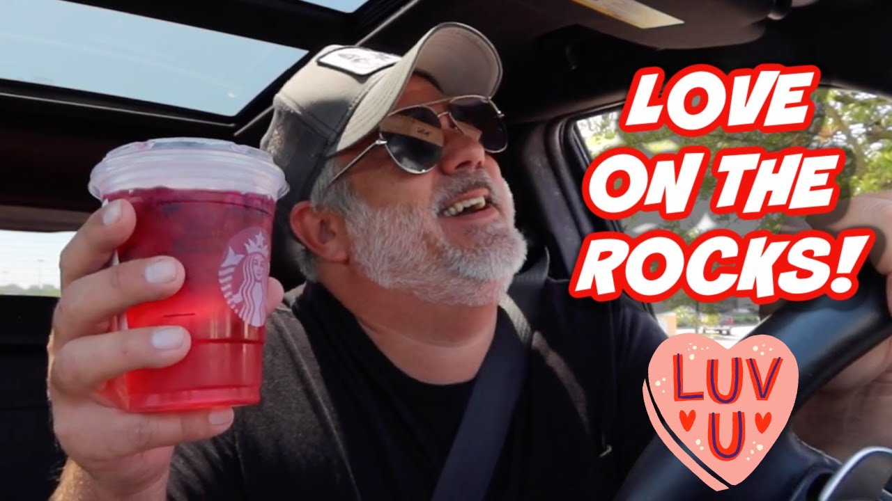 TRYING STARBUCKS LOVE ON THE ROCKS DRINK! - YouTube