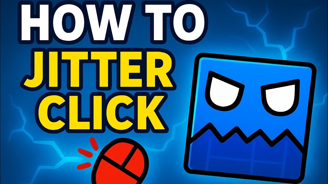 How to jitter click in Geometry Dash - YouTube