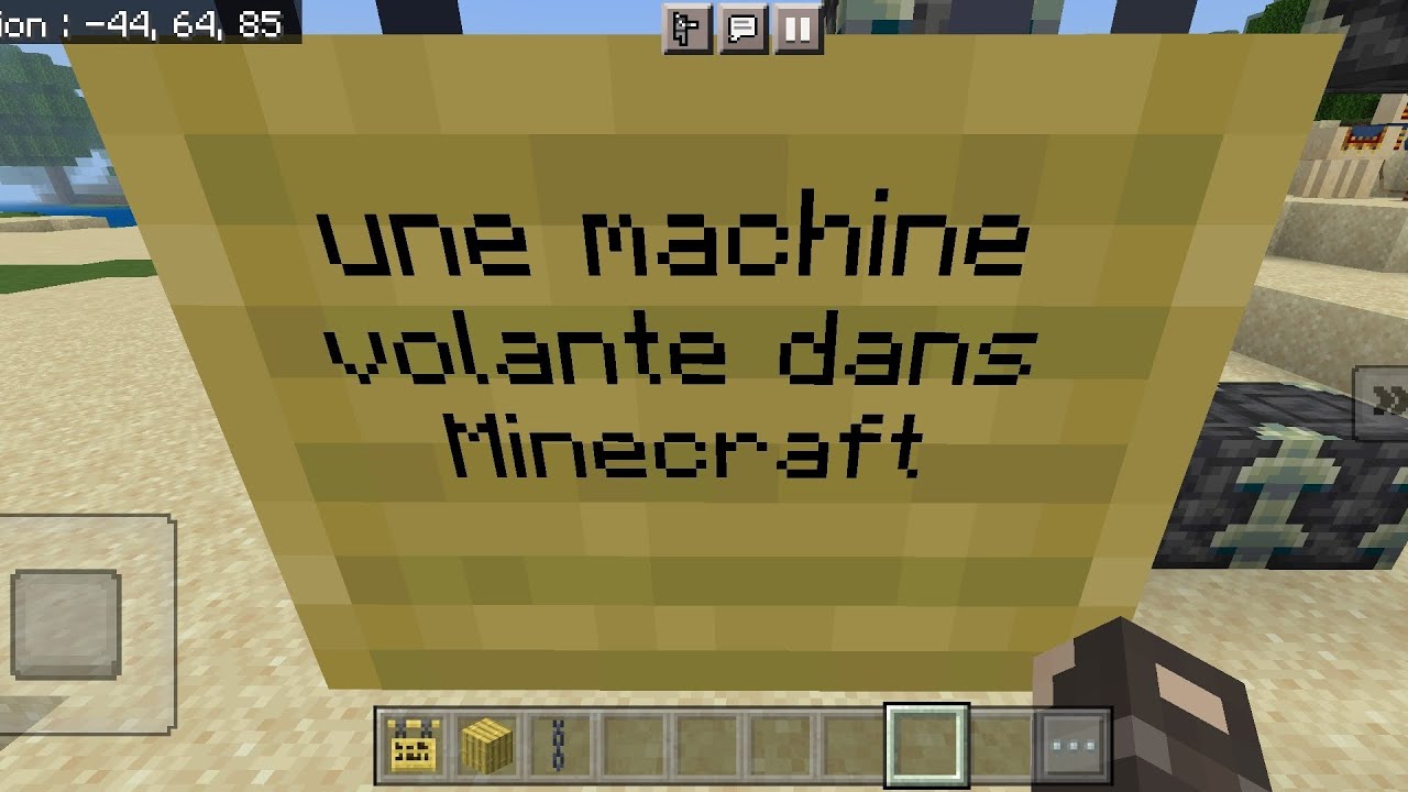 comment faire une machine volante dans Minecraft - YouTube