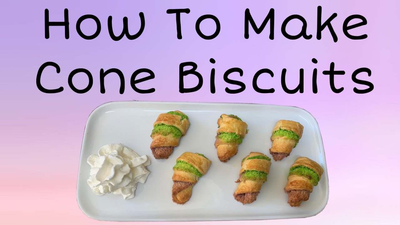 How To Make Cone Biscuits. - YouTube