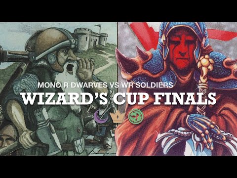 Wizard's Cup MTG Final, Mono R Dwarves vs WR Soldiers | Old School Magic the Gathering (MTG) | 370