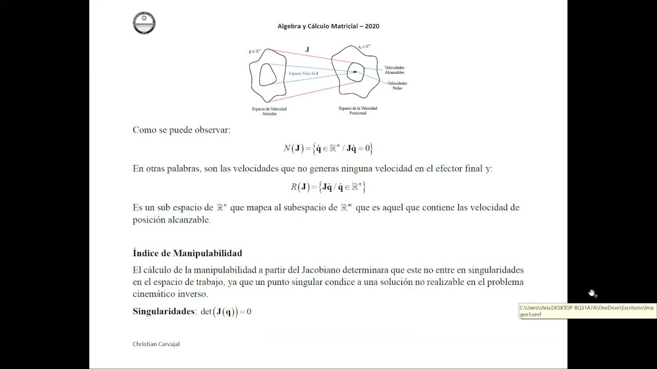 Aplicación Pseudoinversa - YouTube